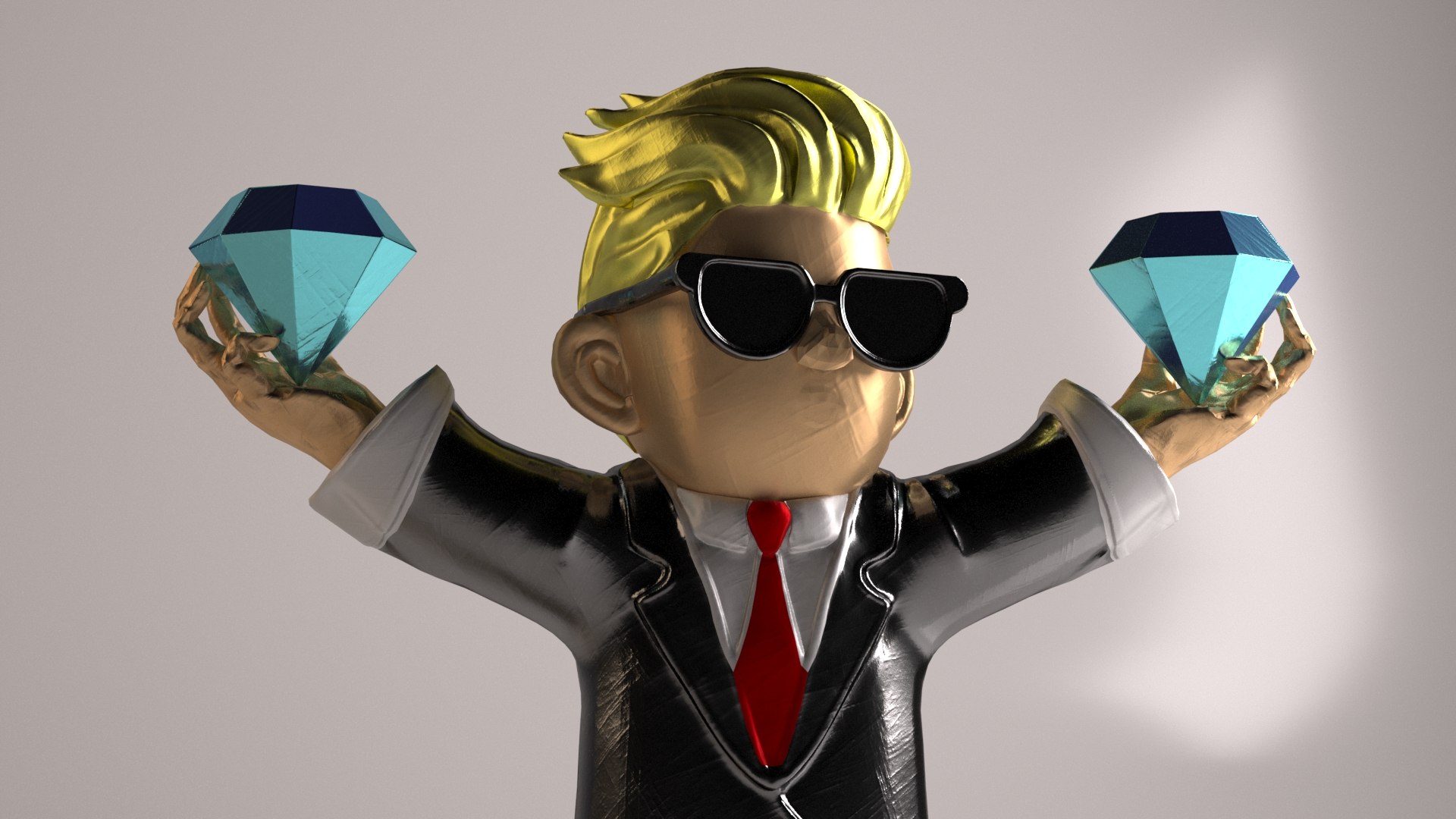 STONKS WALL STREET DIAMOND COLOR NFT Model - TurboSquid 1983387