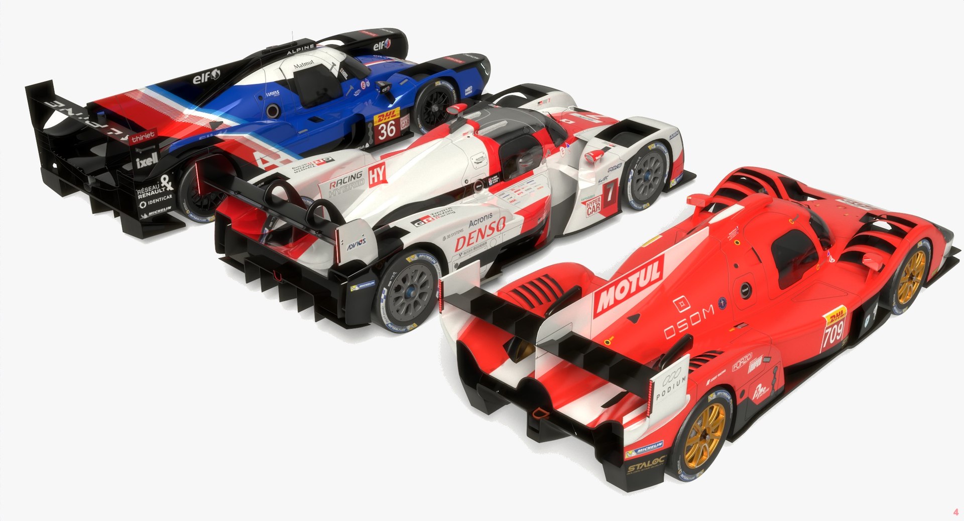 3D WEC LMH 2021 Race Car Collection Model - TurboSquid 1784561