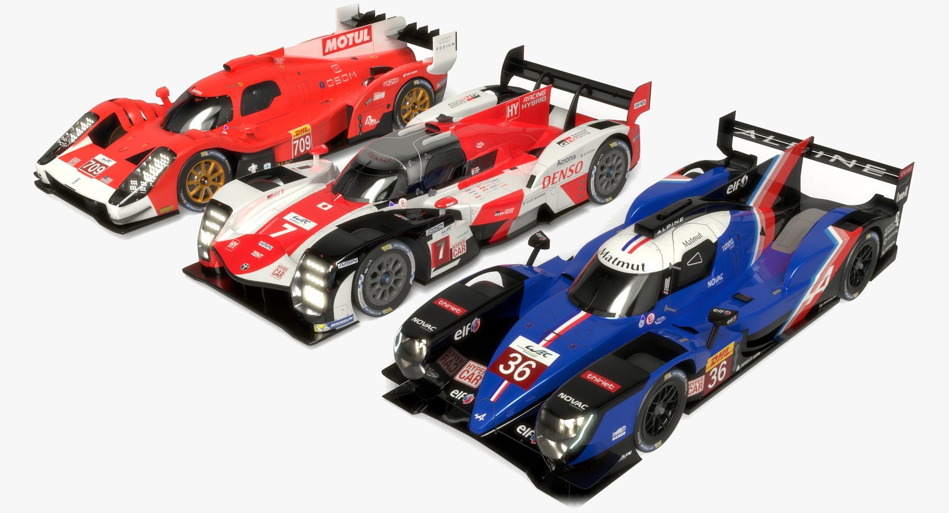 3D WEC LMH 2021 Race Car Collection Model - TurboSquid 1784561