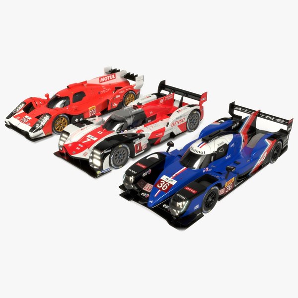 radical sr8 race car 3d model