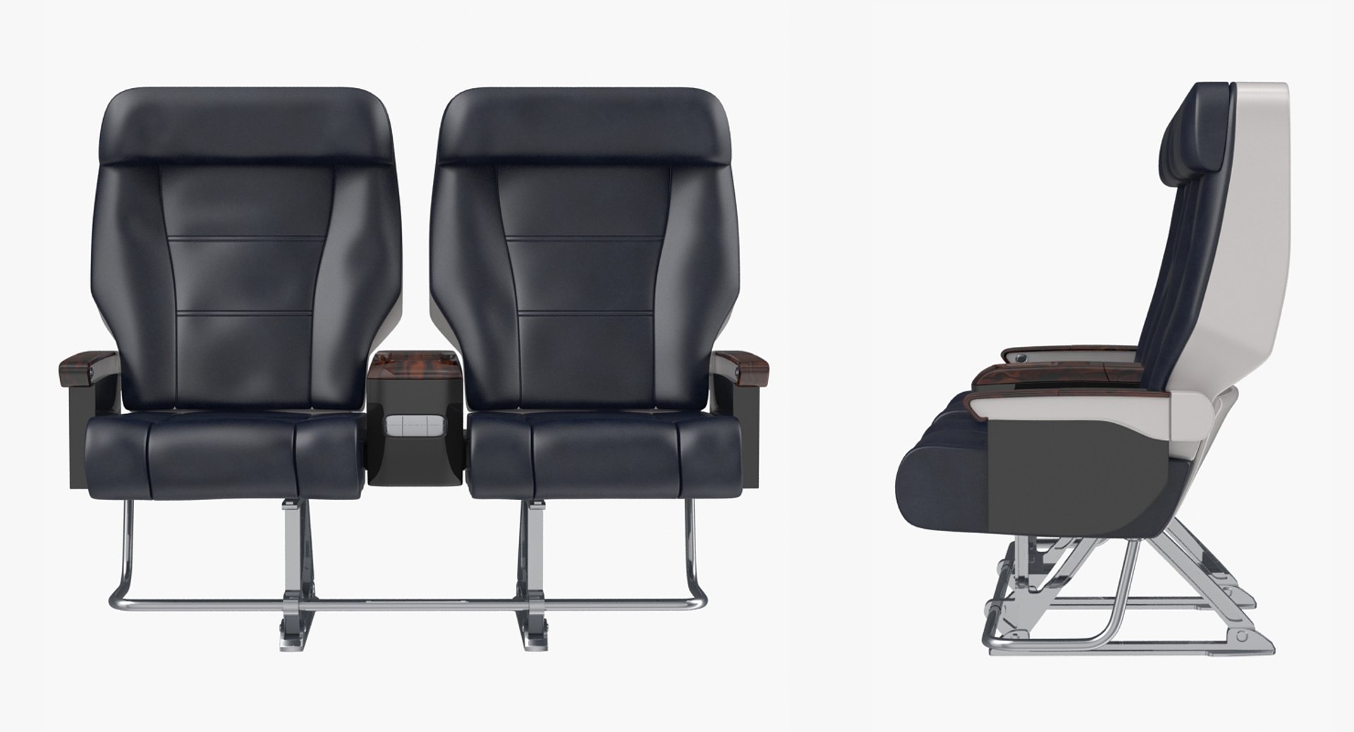 Class Passenger Double Aircraft Seat Model - TurboSquid 1163817
