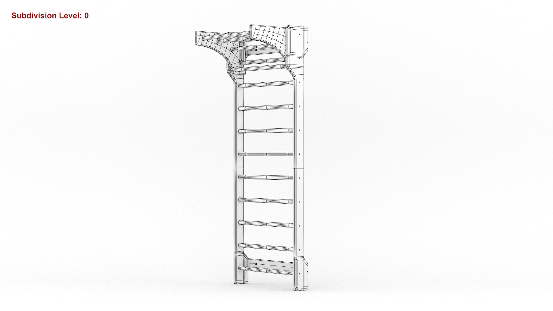 Swedish Ladder - Wooden 3D - TurboSquid 2228280