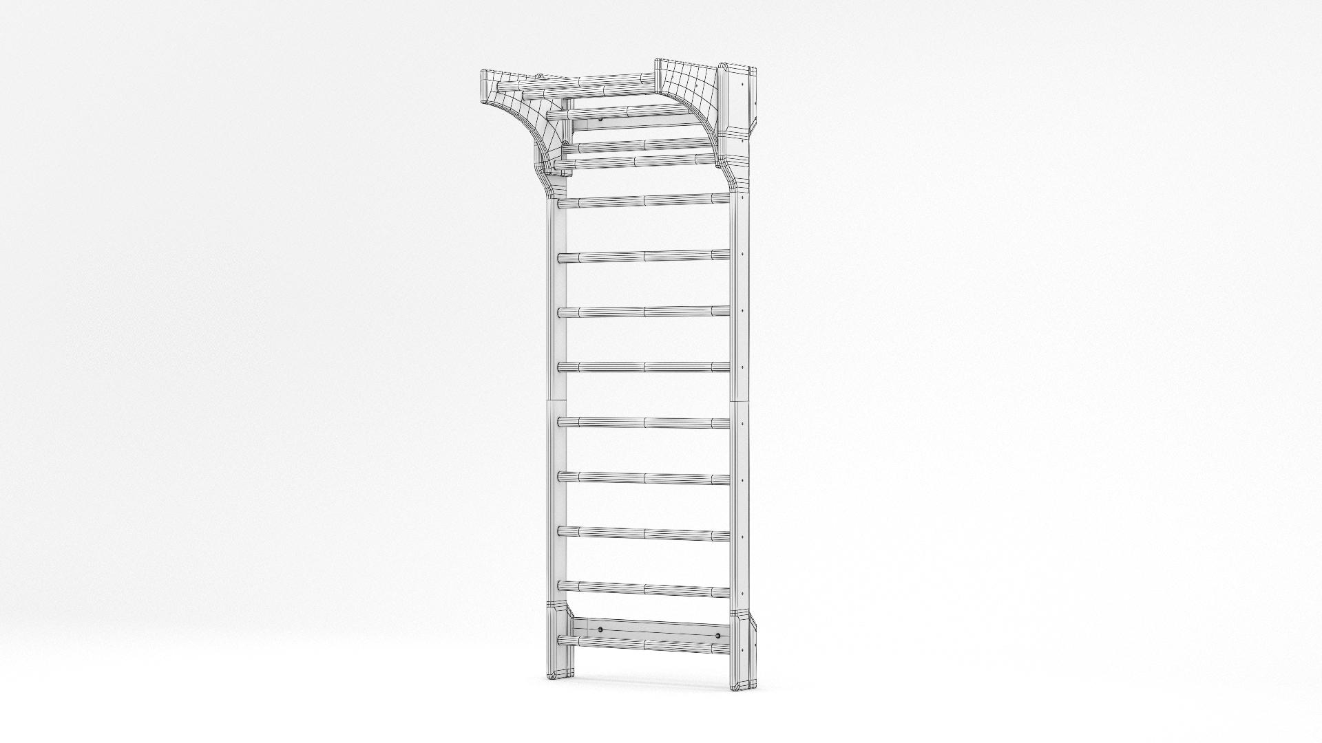 Swedish Ladder - Wooden 3D - TurboSquid 2228280