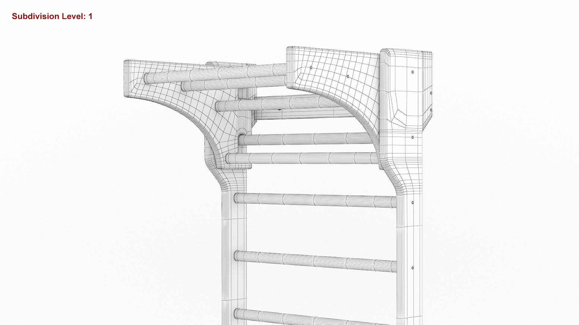 Swedish Ladder - Wooden 3D - TurboSquid 2228280