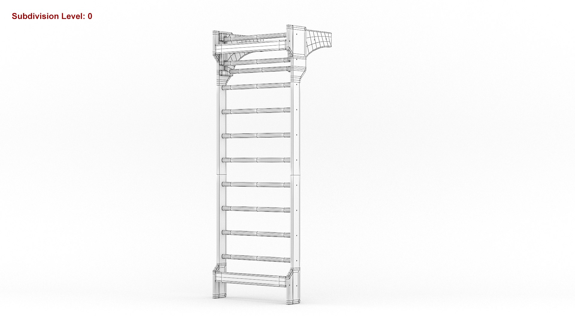 Swedish Ladder - Wooden 3D - TurboSquid 2228280
