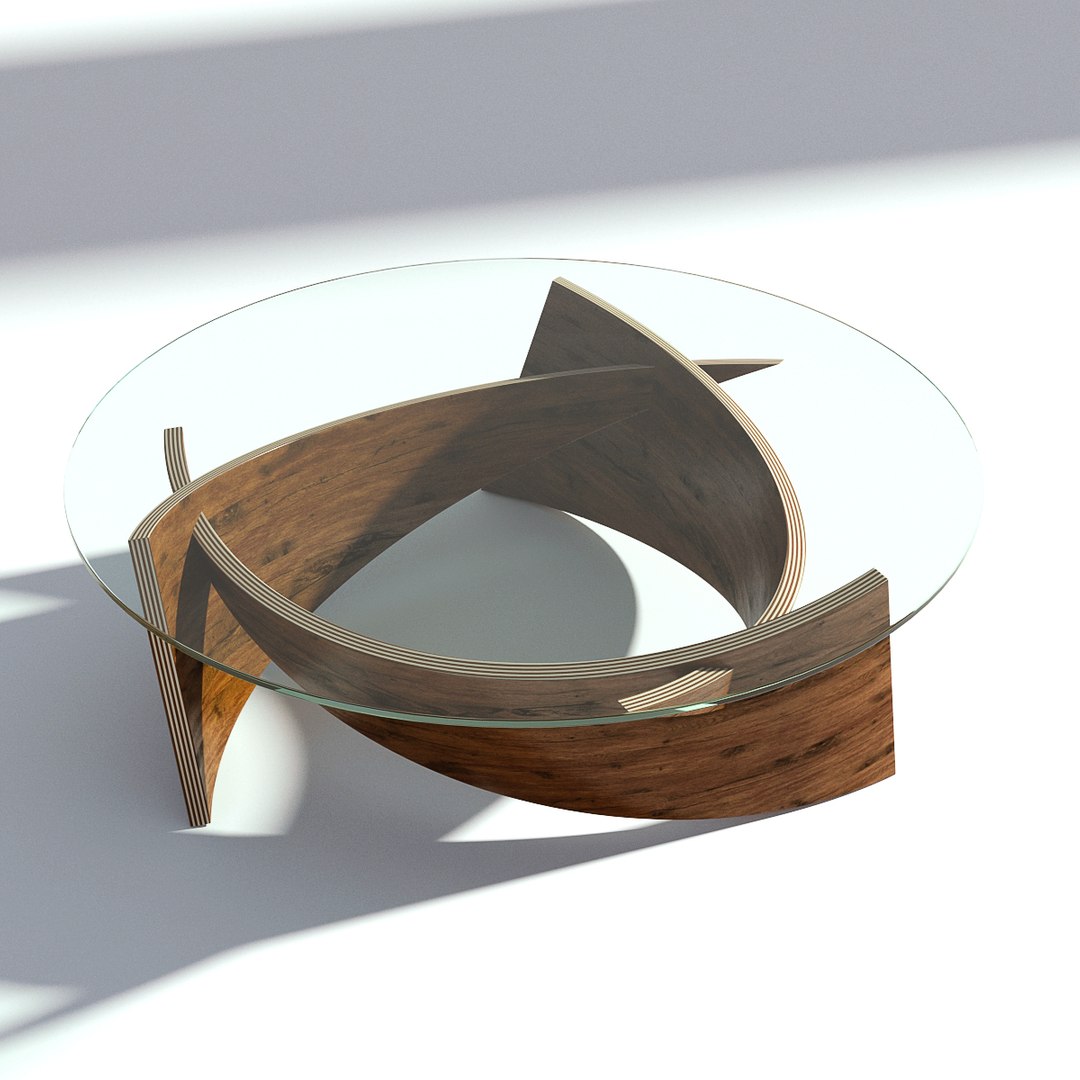 3D Model Glass Table - TurboSquid 1462891