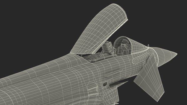 シネマ 4D 用に装備された多目的戦闘機ユーロファイター タイフーン3Dモデル - TurboSquid 2065538