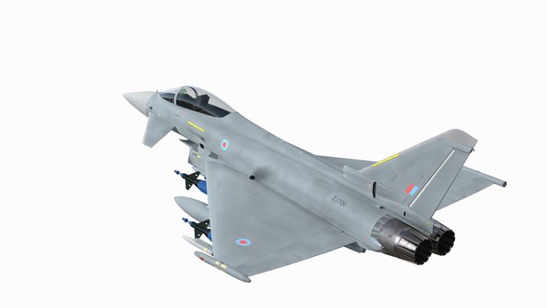 3D модель Многоцелевой истребитель Eurofighter Typhoon, оснащенный для ...