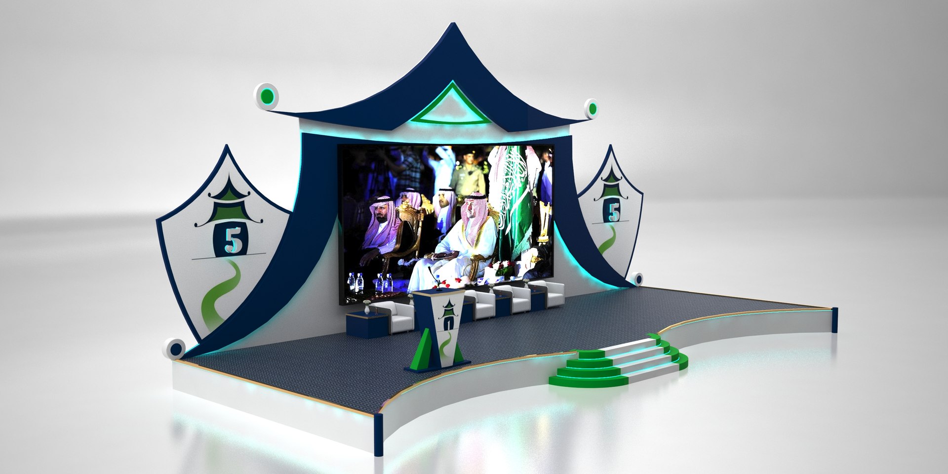 Stage Chinese Event Design 3D - TurboSquid 1153305