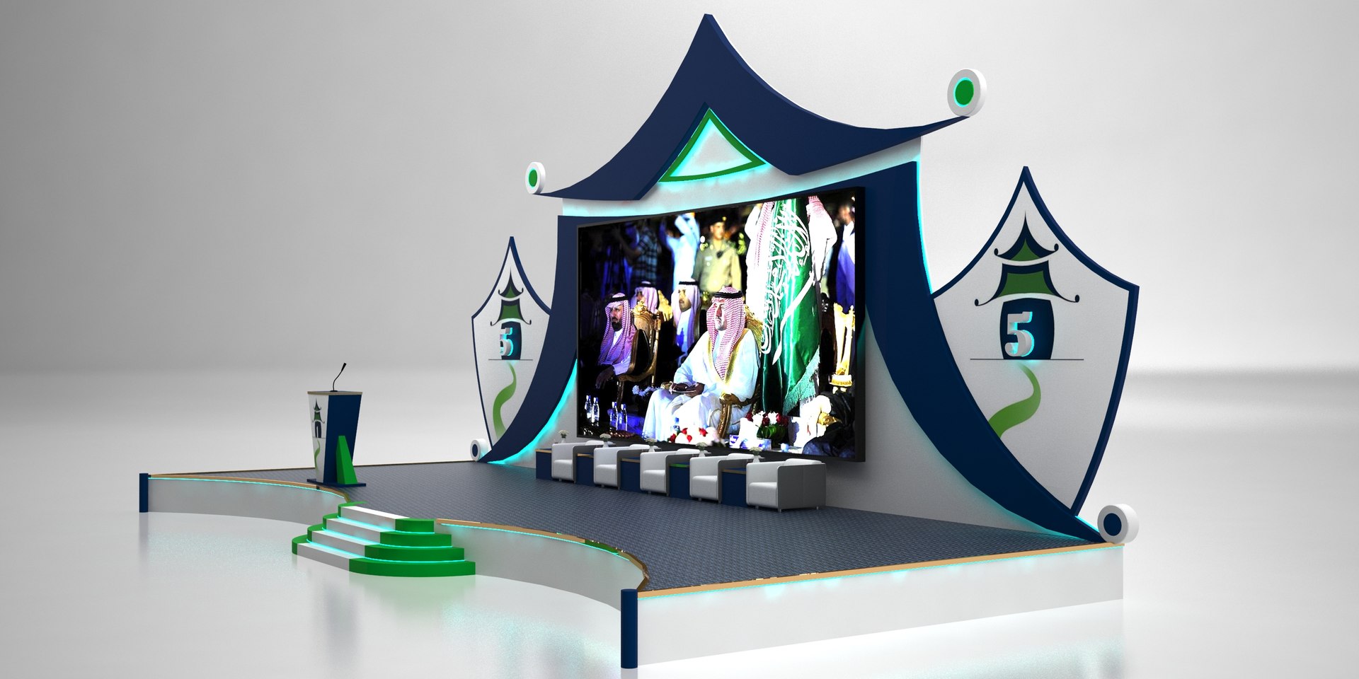 Stage Chinese Event Design 3D - TurboSquid 1153305