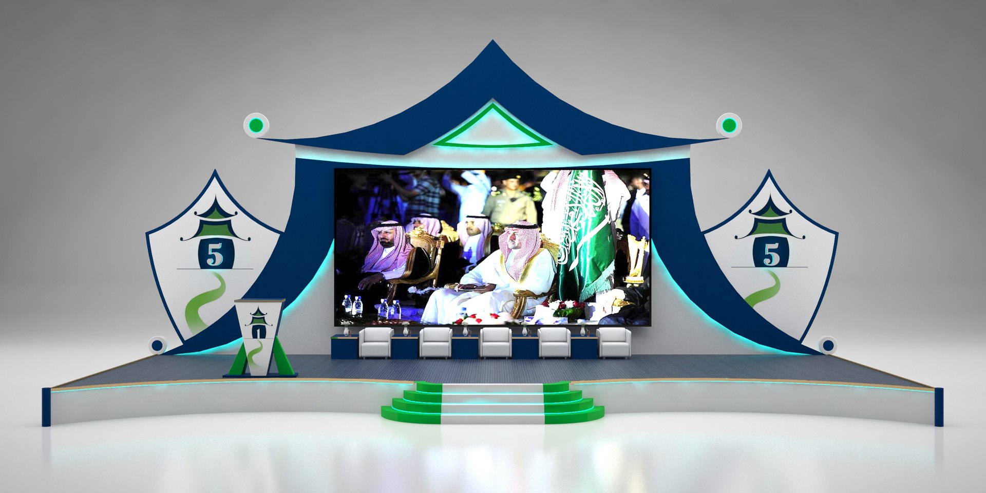 Stage Chinese Event Design 3D - TurboSquid 1153305