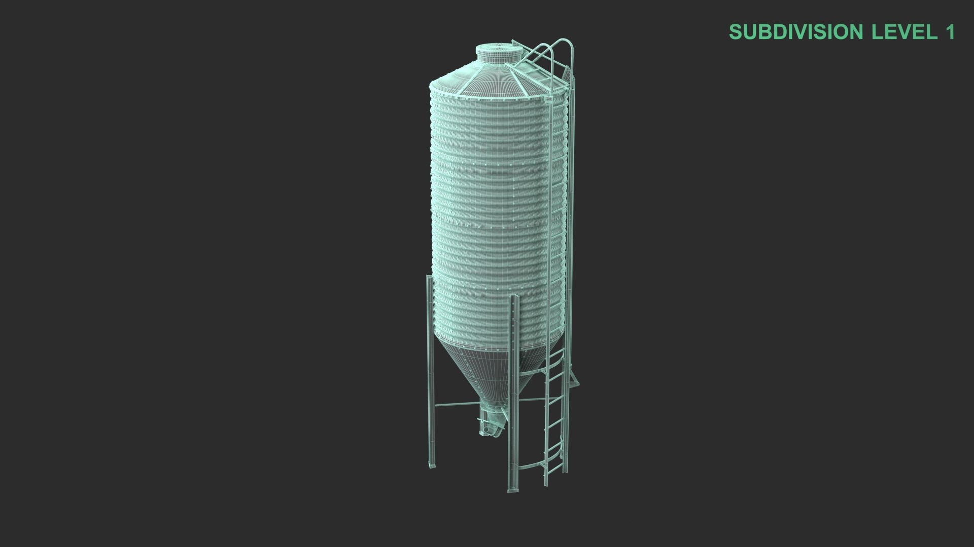 3D Model Grain Silo - TurboSquid 2363080