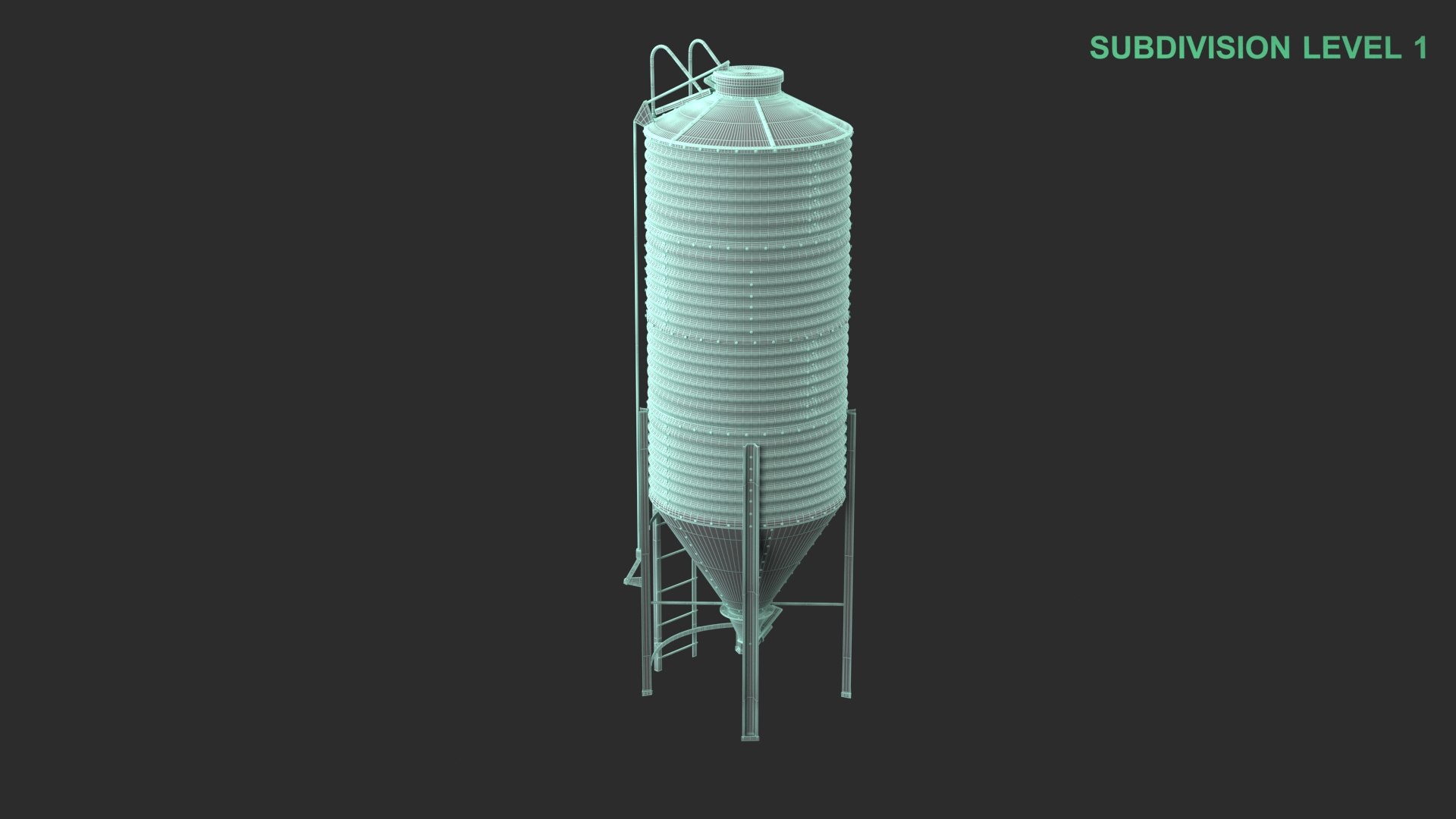 3D Model Grain Silo - TurboSquid 2363080