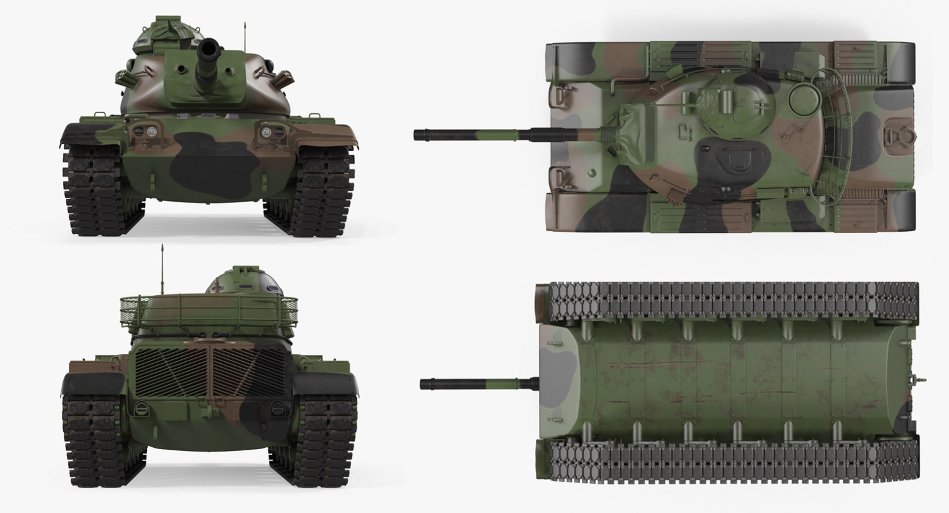 Combat Tank M60a3 Patton 3D Model - TurboSquid 1158195