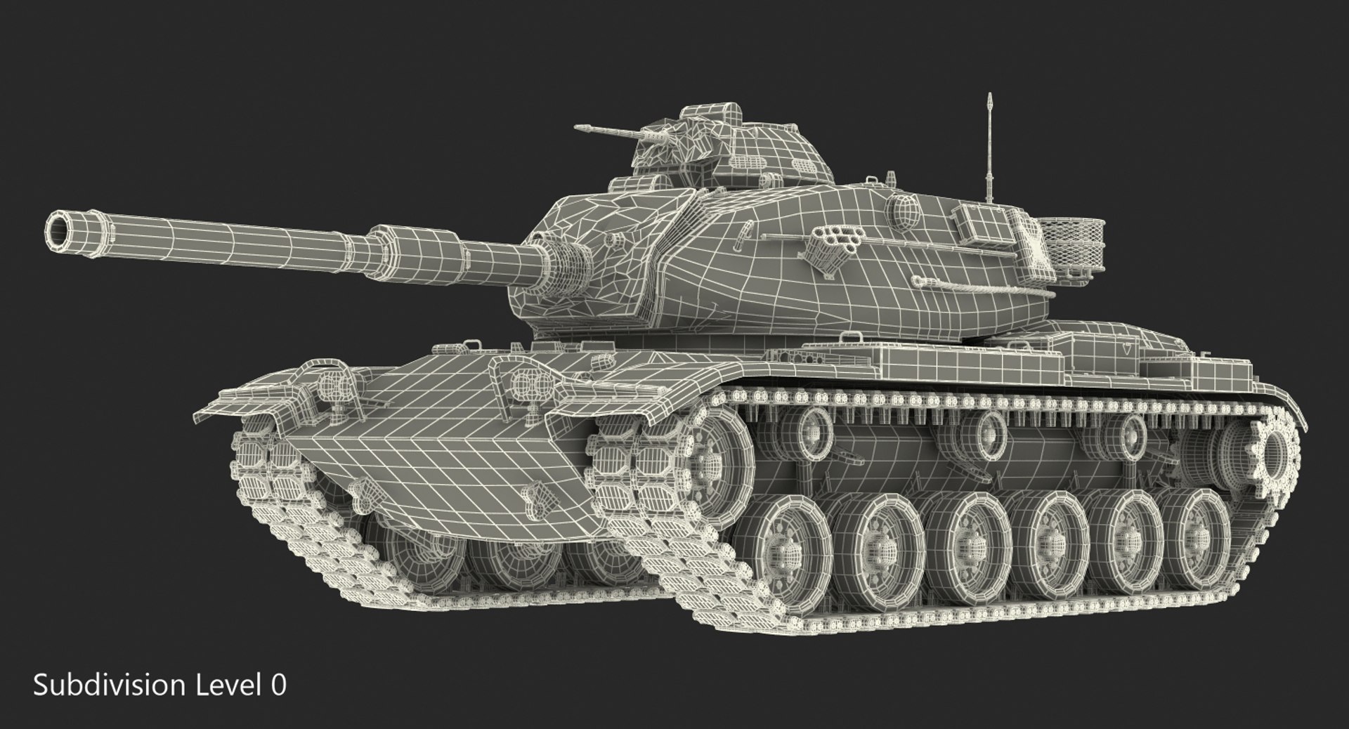 Combat Tank M60a3 Patton 3D Model - TurboSquid 1158195