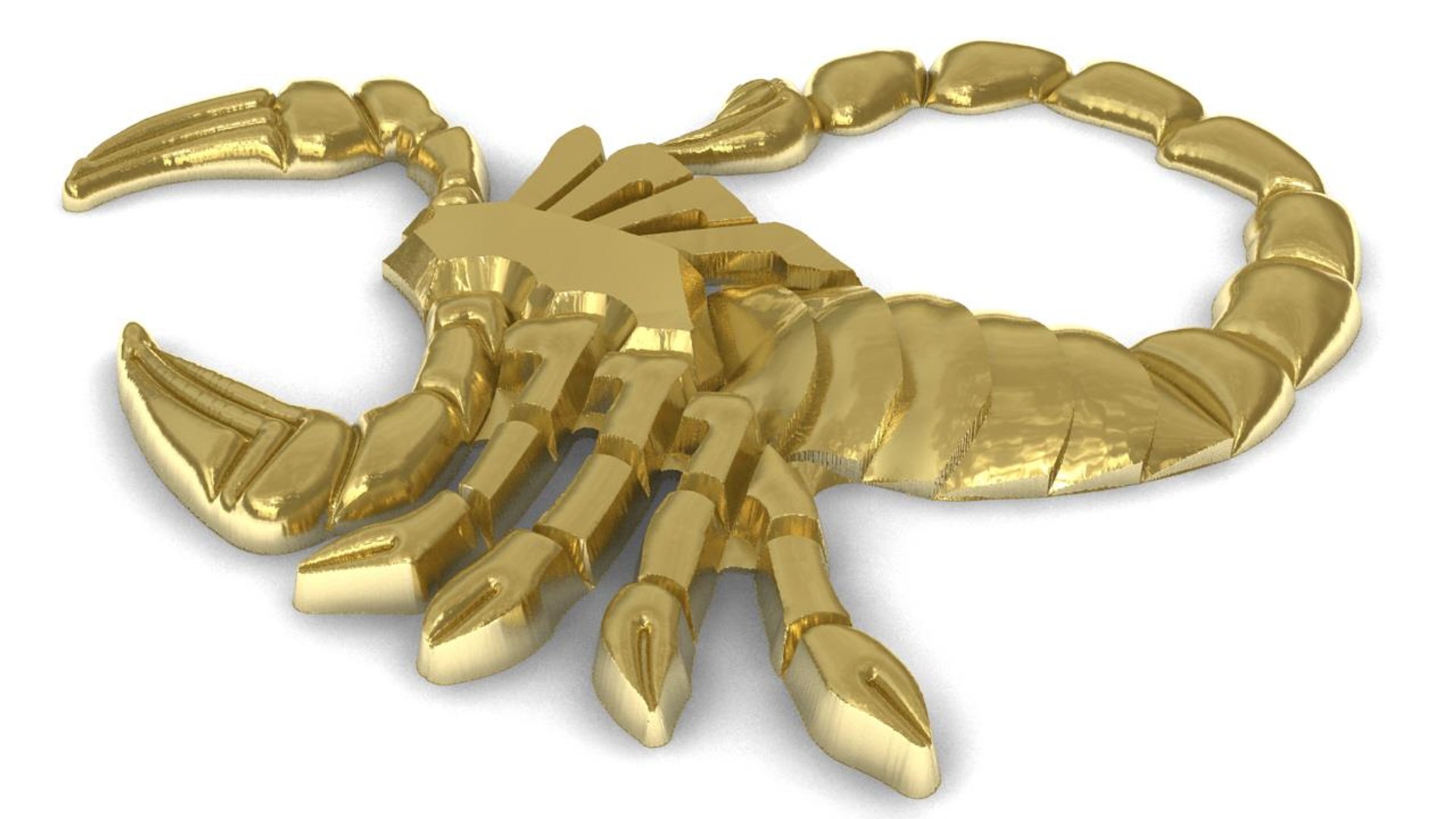 3d Model Zodiac Scorpio Pendant