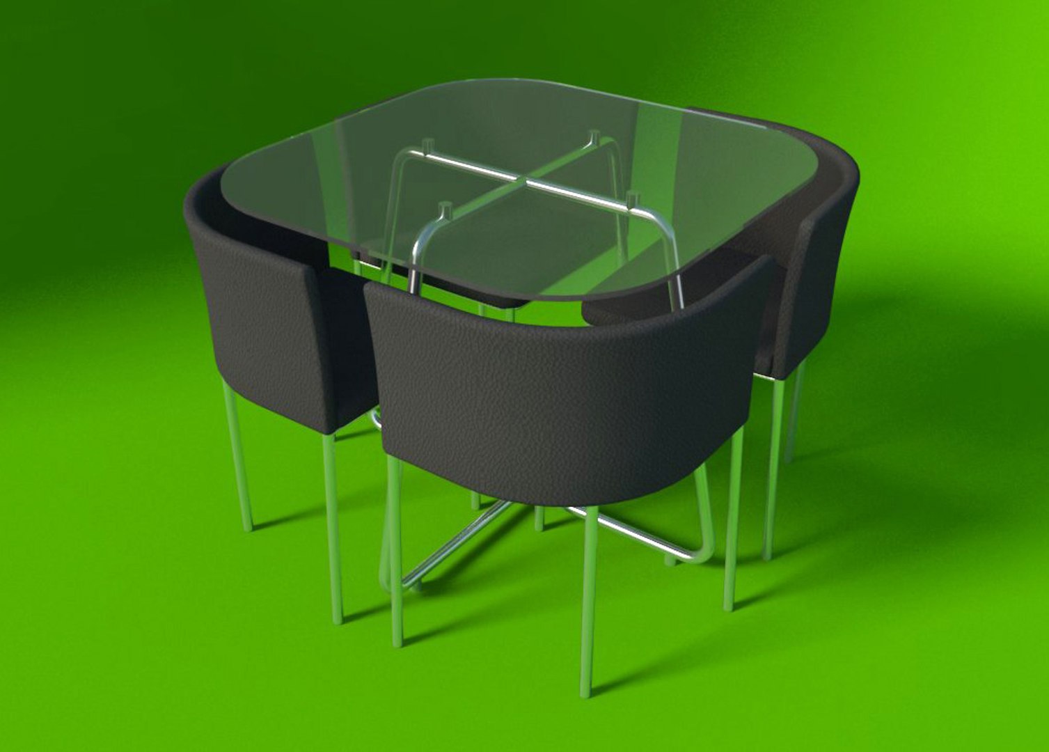 3d model modern dining table