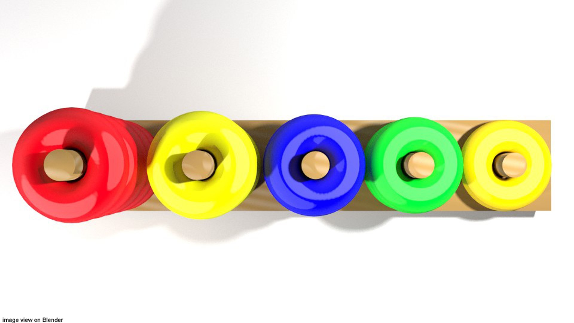 3d Model Number Ring Toy