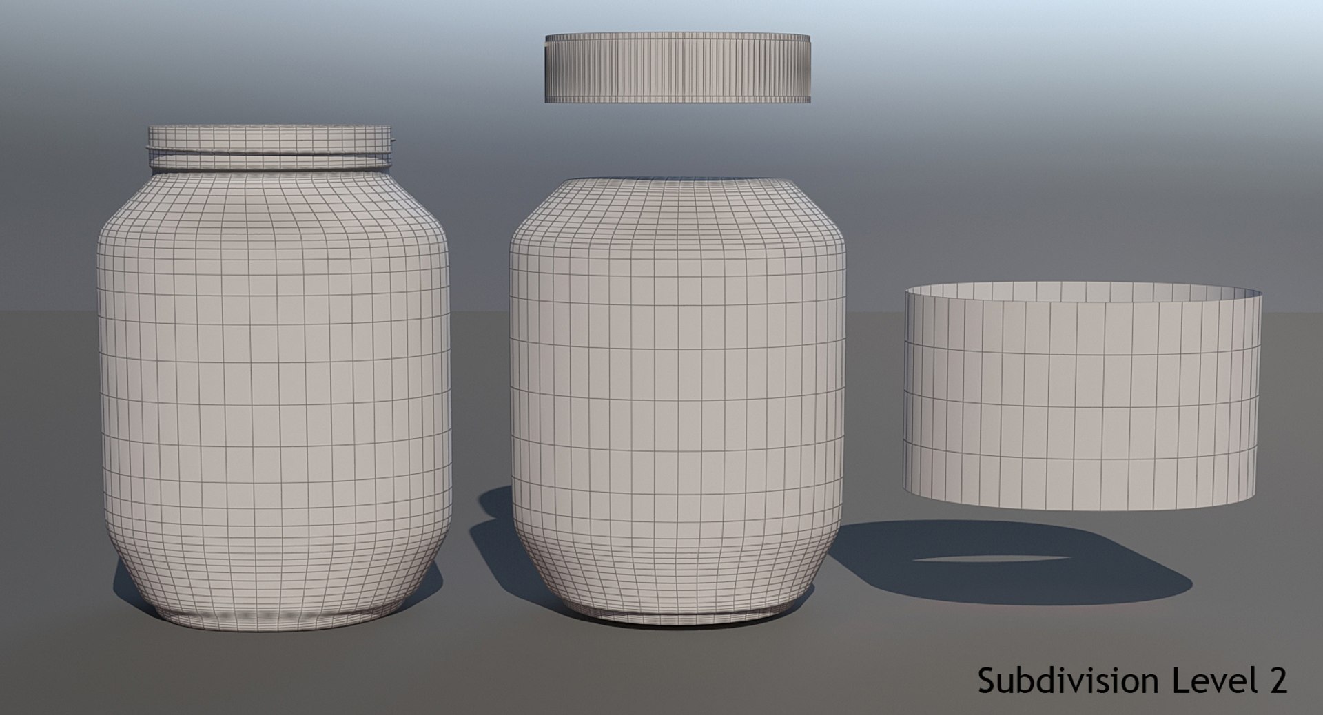 3d Model Nutella Jar