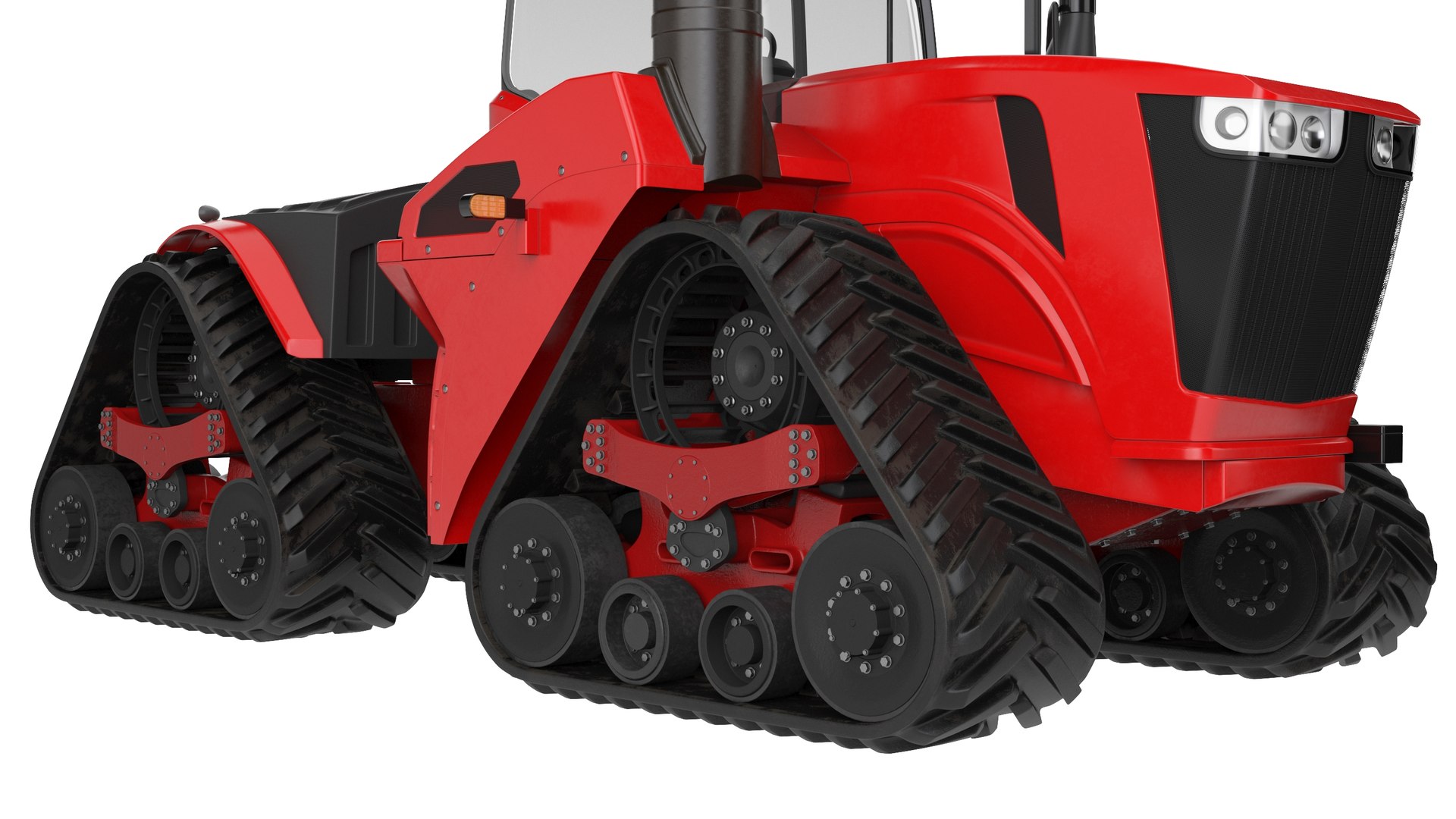 3D Four Track Tractor Model - TurboSquid 2029498