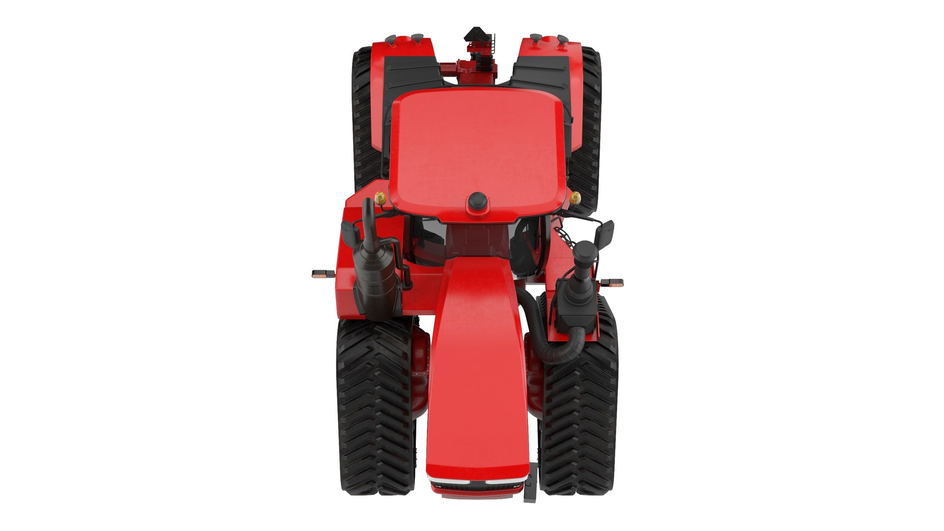 3D Four Track Tractor Model - TurboSquid 2029498