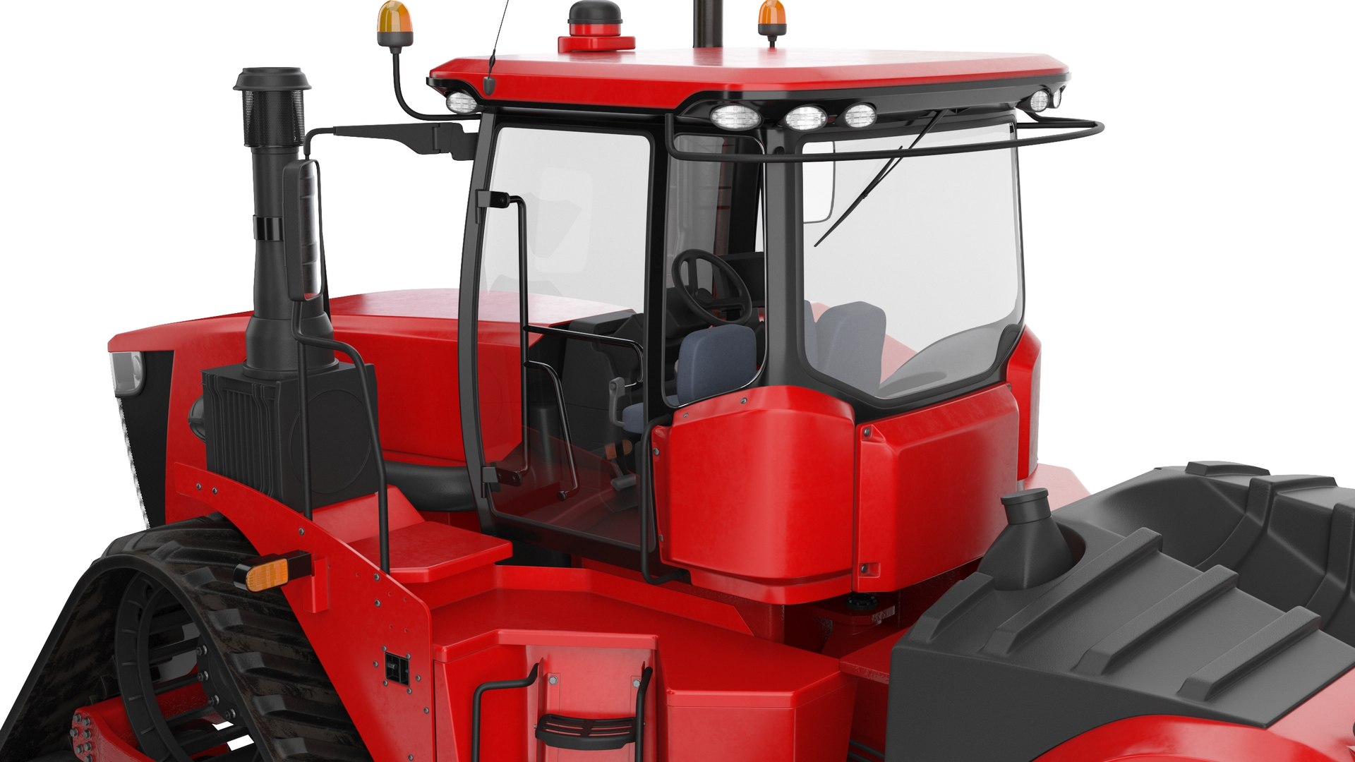 3D Four Track Tractor Model - TurboSquid 2029498