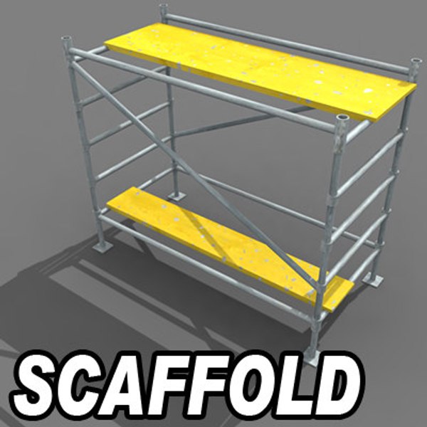 3d metal scaffold model