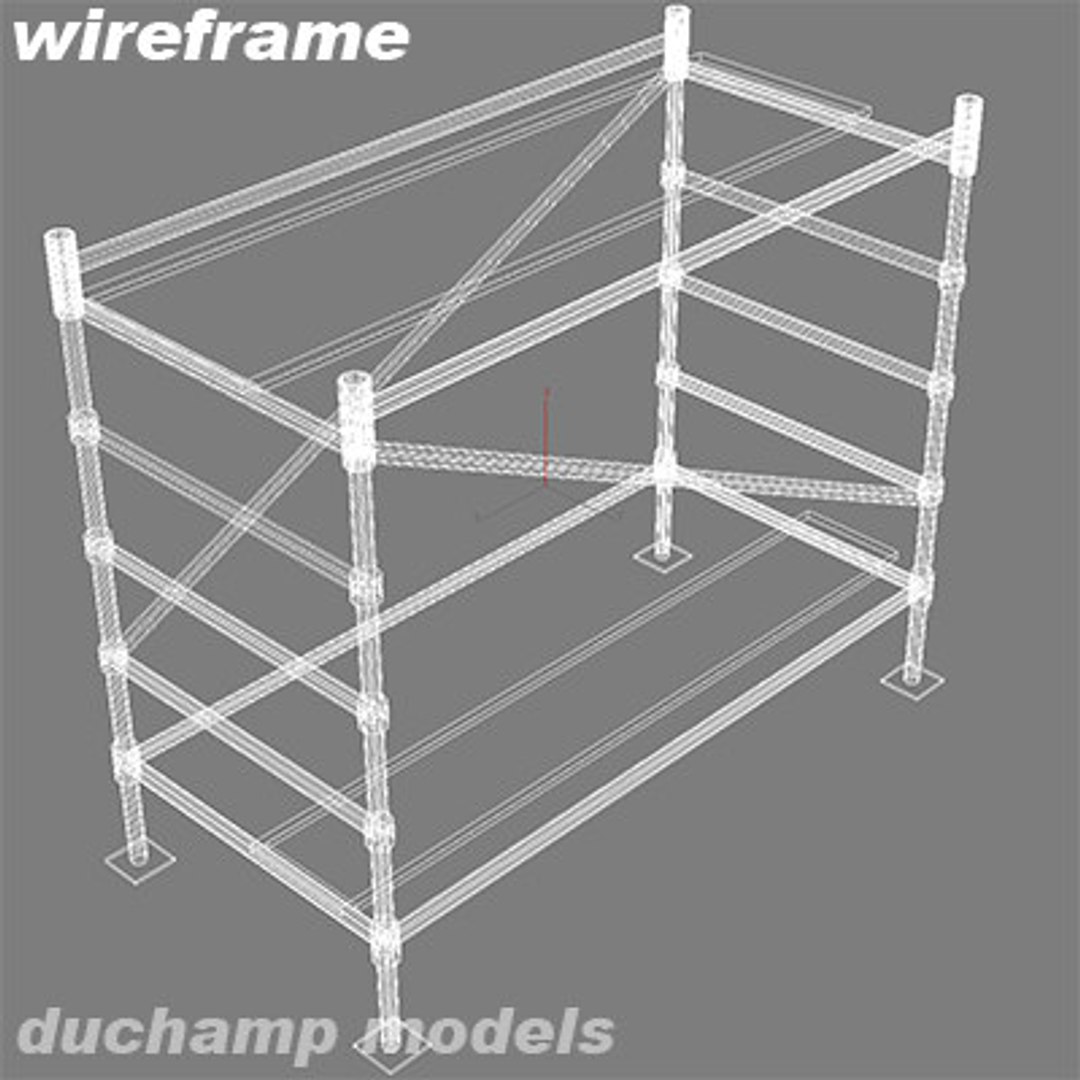 3d Metal Scaffold Model
