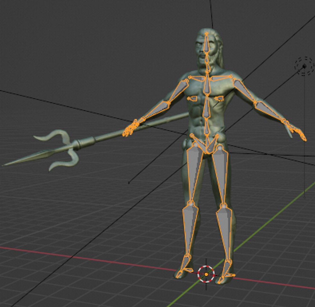 Poseidon statue 3D model - TurboSquid 2179353