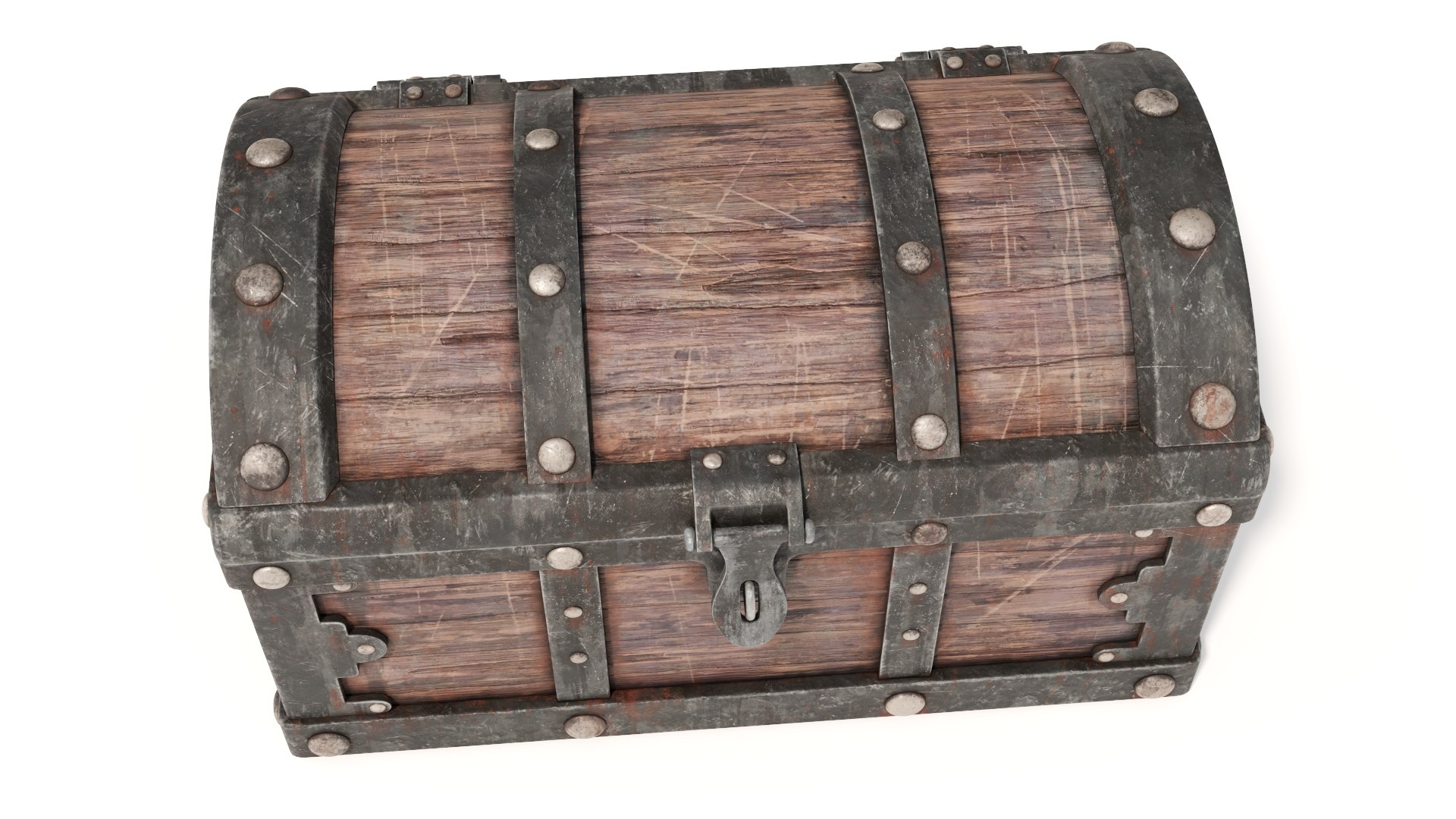Rustic Treasure Chest Model - TurboSquid 2302324