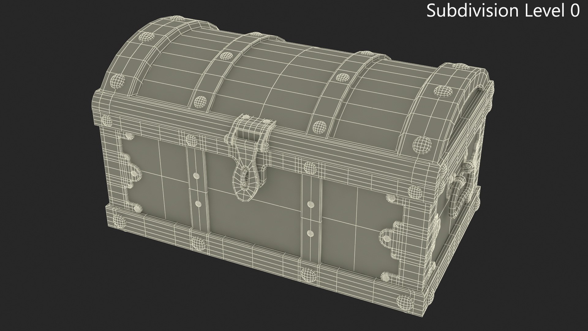 Rustic Treasure Chest Model - TurboSquid 2302324