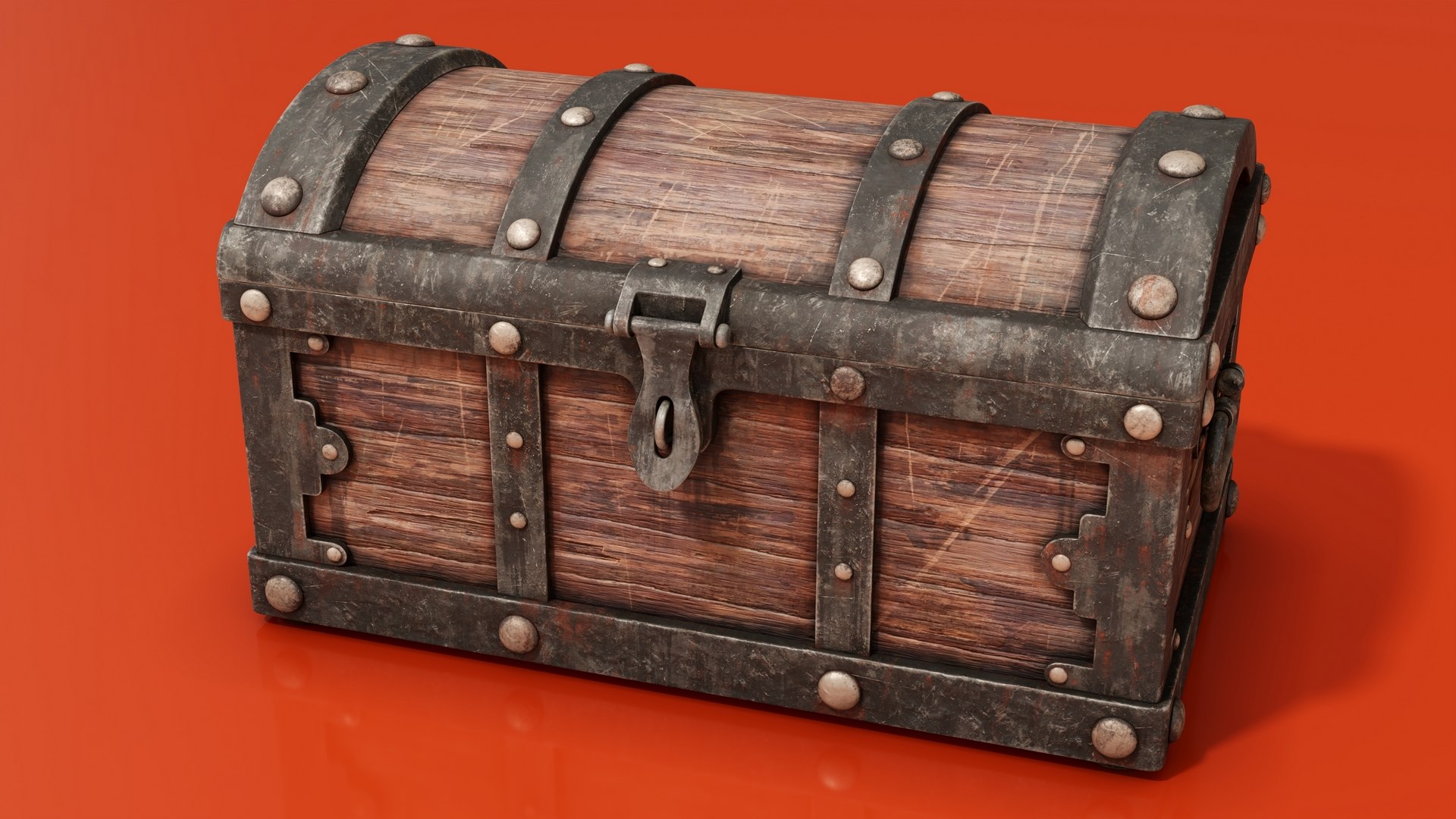 Rustic Treasure Chest Model - TurboSquid 2302324
