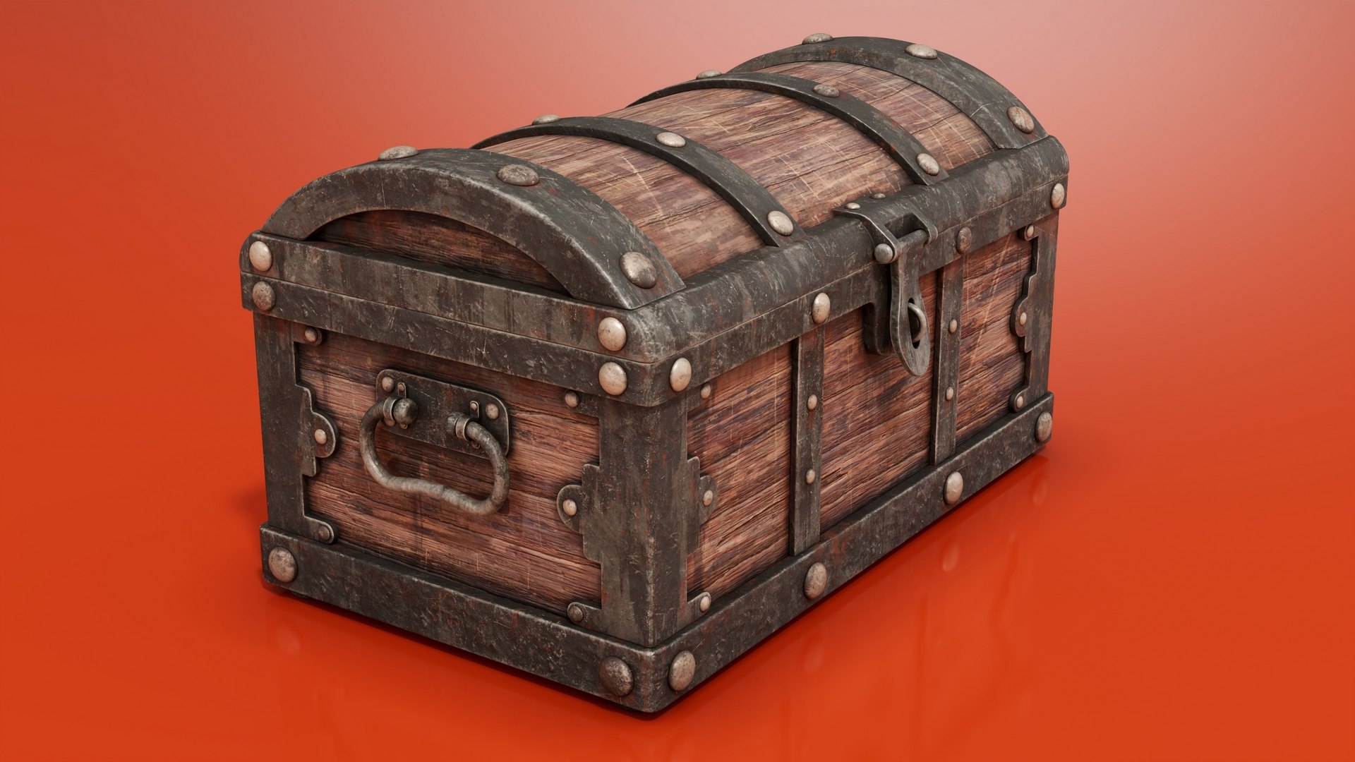 Rustic Treasure Chest Model - TurboSquid 2302324