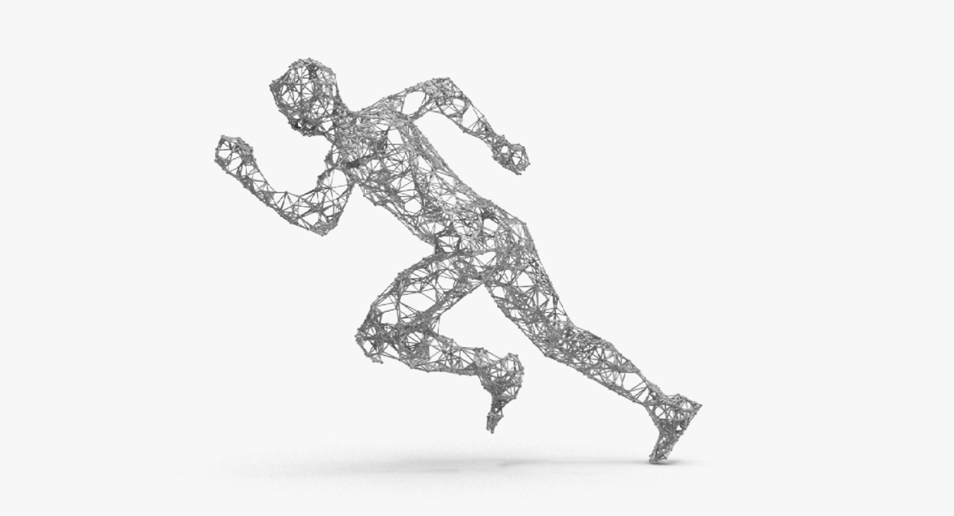 3D model abstract human pose running - TurboSquid 1294794