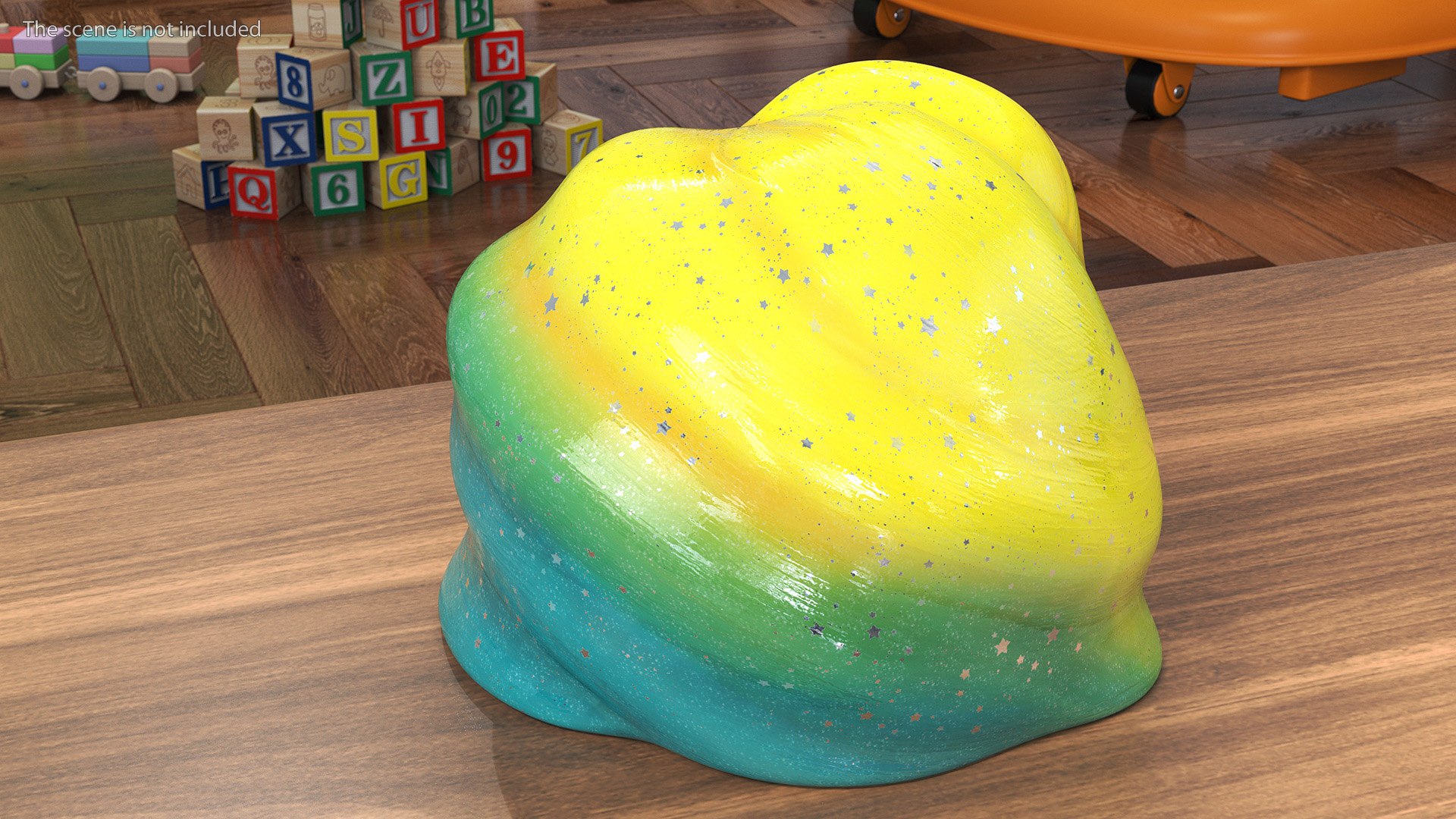 3D Yellow Blue Toy Slimes Model - TurboSquid 2112948
