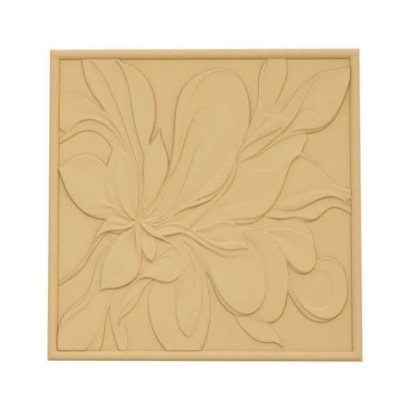 modelo 3d Conjunto de decoración de pared con paneles modernos Mural de ...