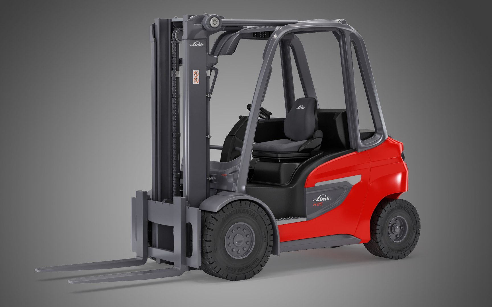 3D Linde H25 Diesel Forklift - TurboSquid 2105175