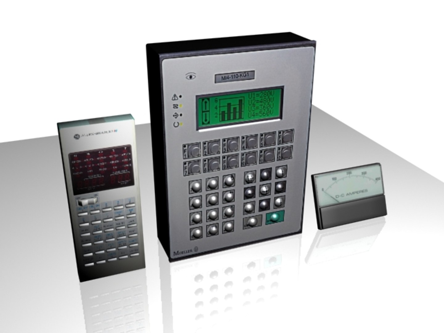 3d Electrical Control Programmer Meter