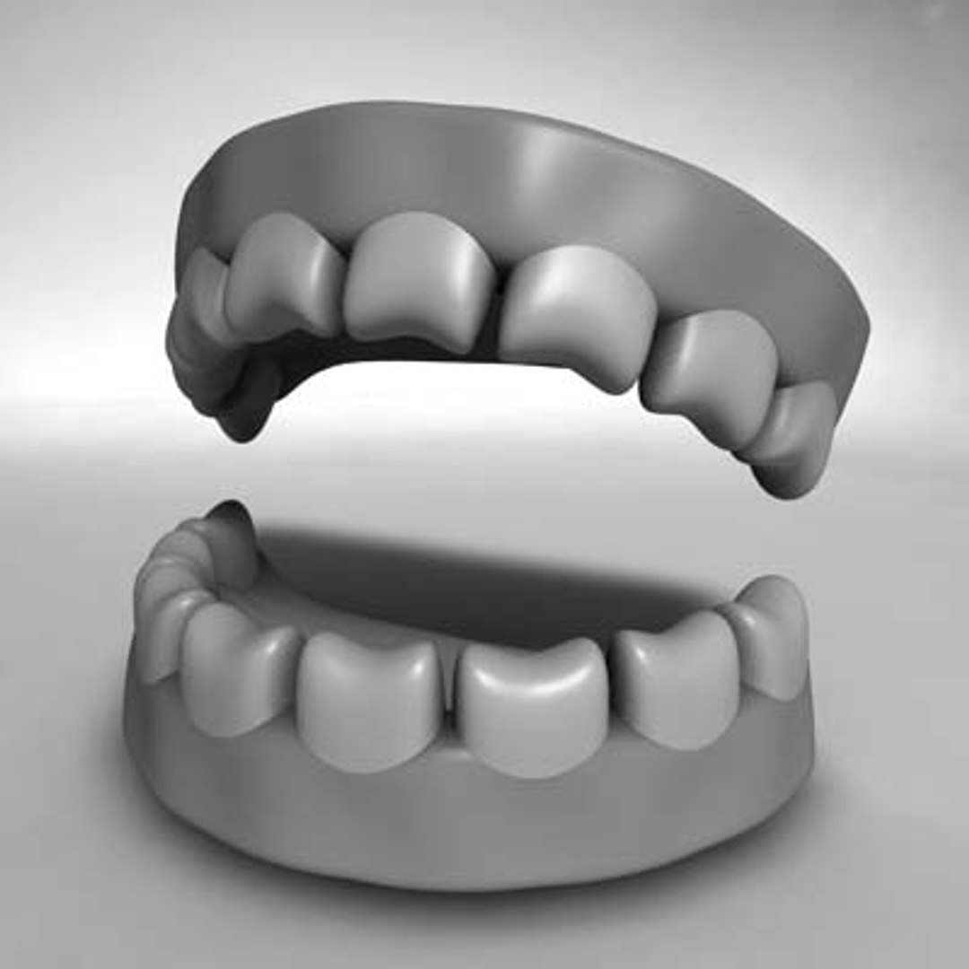3d cartoon teeth