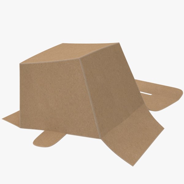 modelo 3d Open Box v1 al revés - TurboSquid 2237507