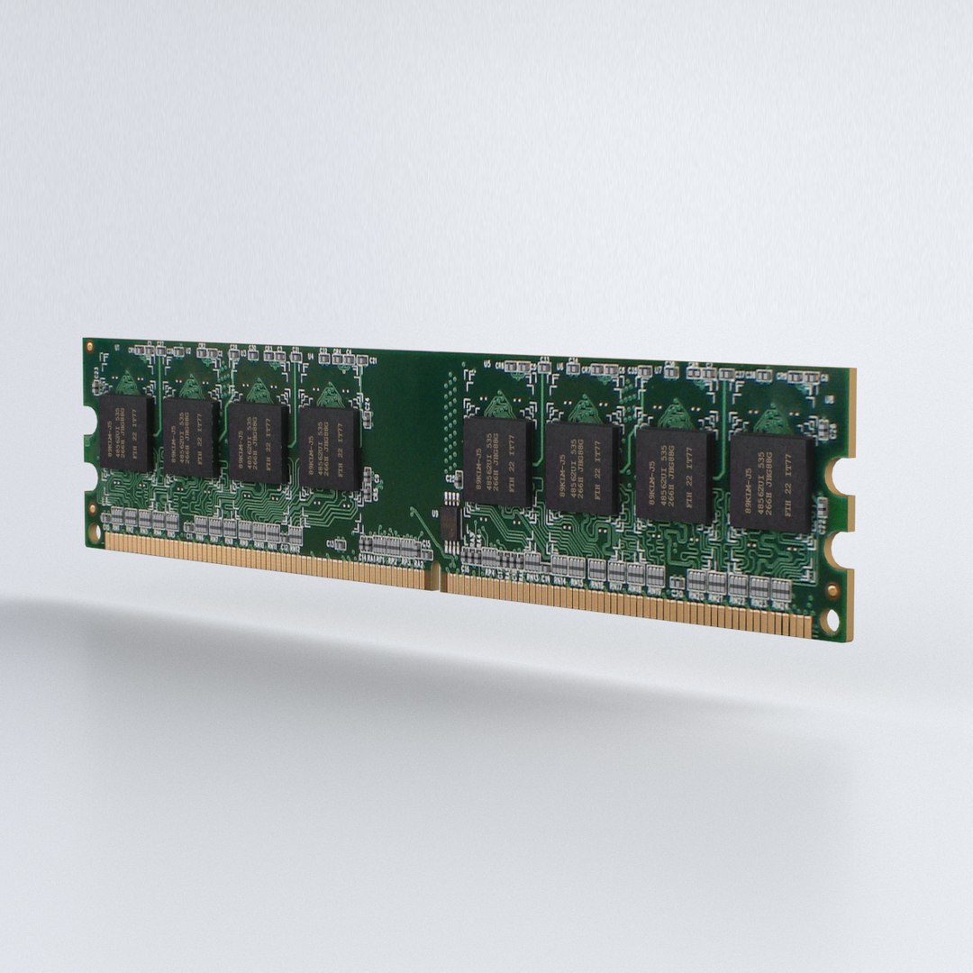 ddr3 dimm slot 3d model