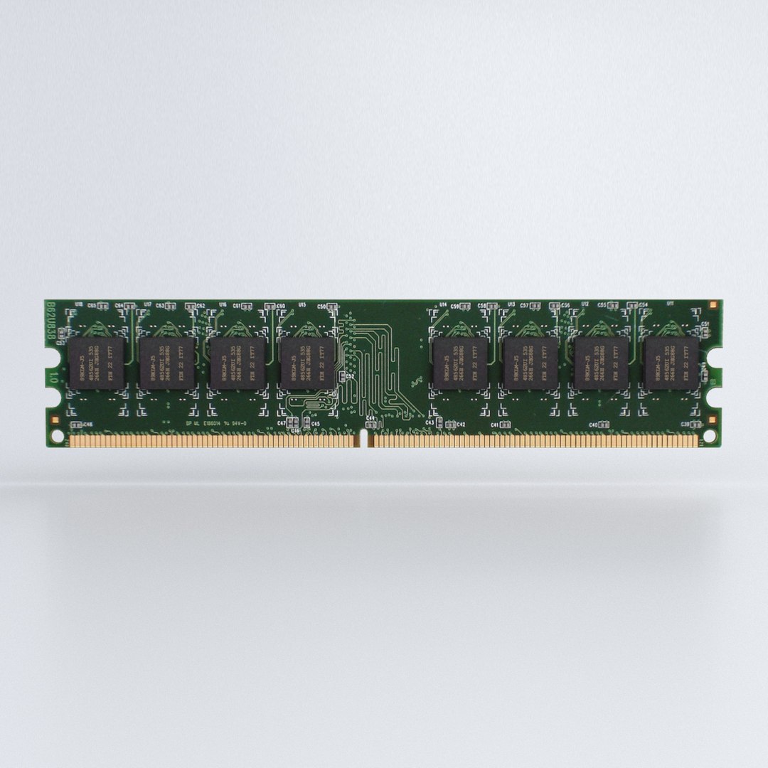 ddr3 dimm slot 3d model