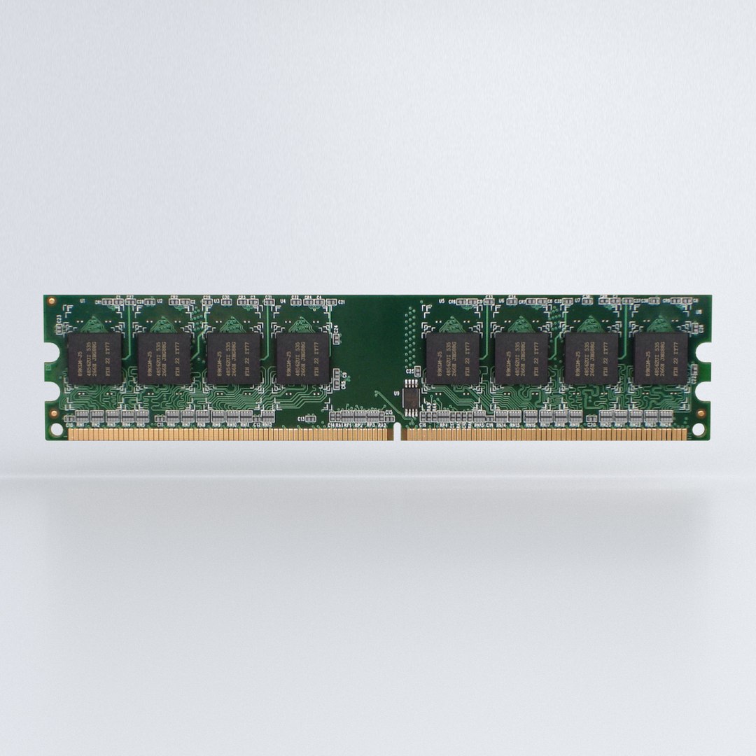 ddr3 dimm slot 3d model