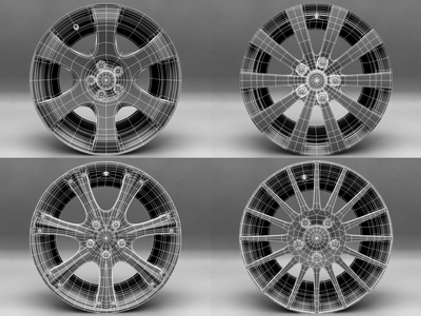 Rims Tires Wheel 3d Model