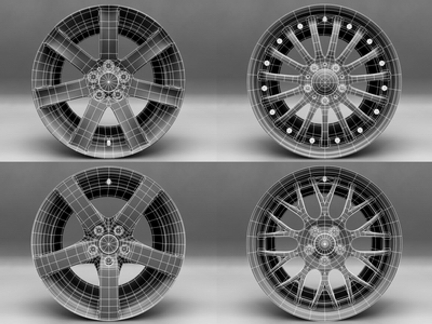Rims Tires Wheel 3d Model