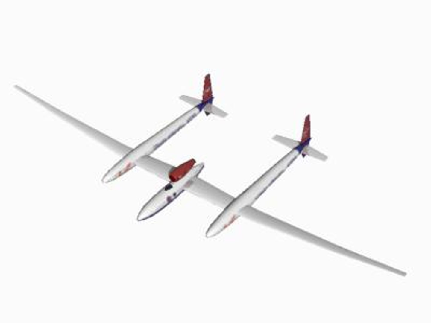 virgin global flyer 3d model