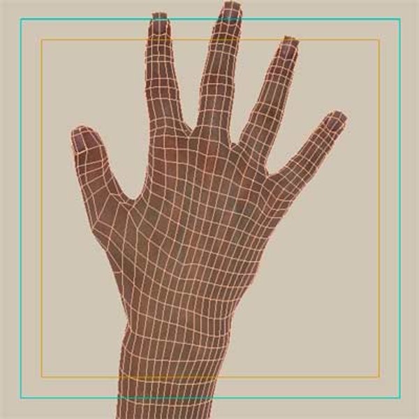 female realistic hand obj