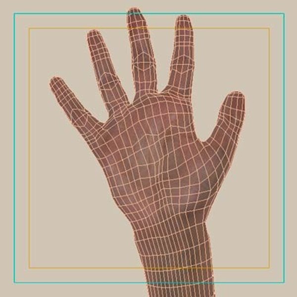 female realistic hand obj