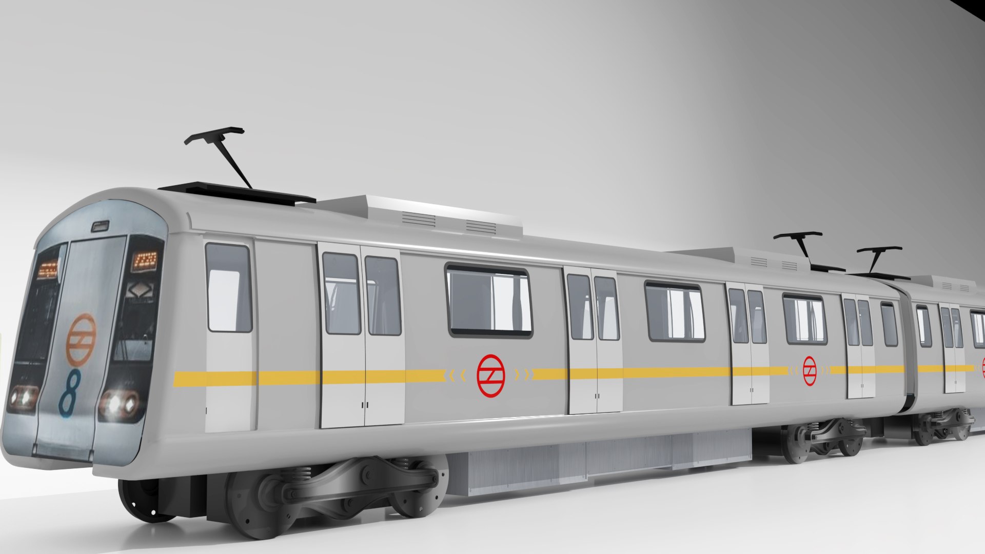 3D Delhi Metro Model - TurboSquid 2256773