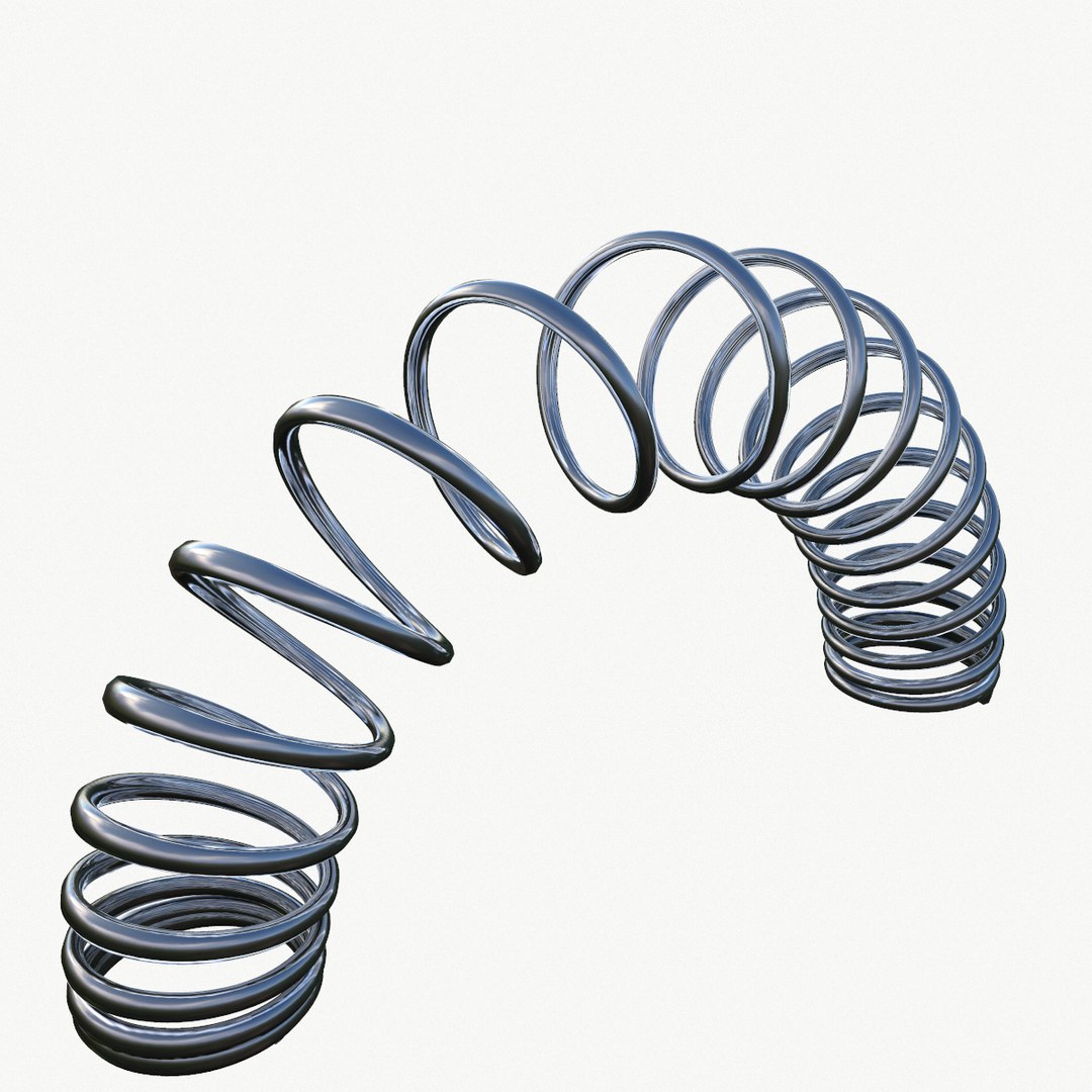 Metal Spiral Spring Model - TurboSquid 1410616